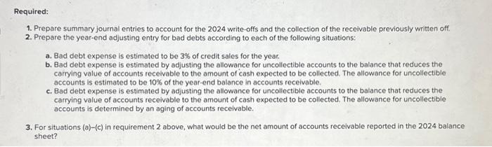 Solved Problem 7-4 (Algo) Uncollectible accounts; financial | Chegg.com Solved Problem 7-4 (Algo) Uncollectible accounts; financial | Chegg.com