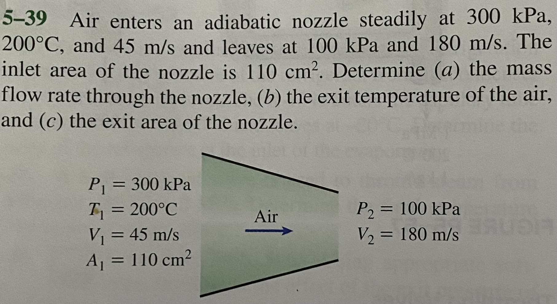 Solved Air enters an adiabatic nozzle steadily at 300 | Chegg.com