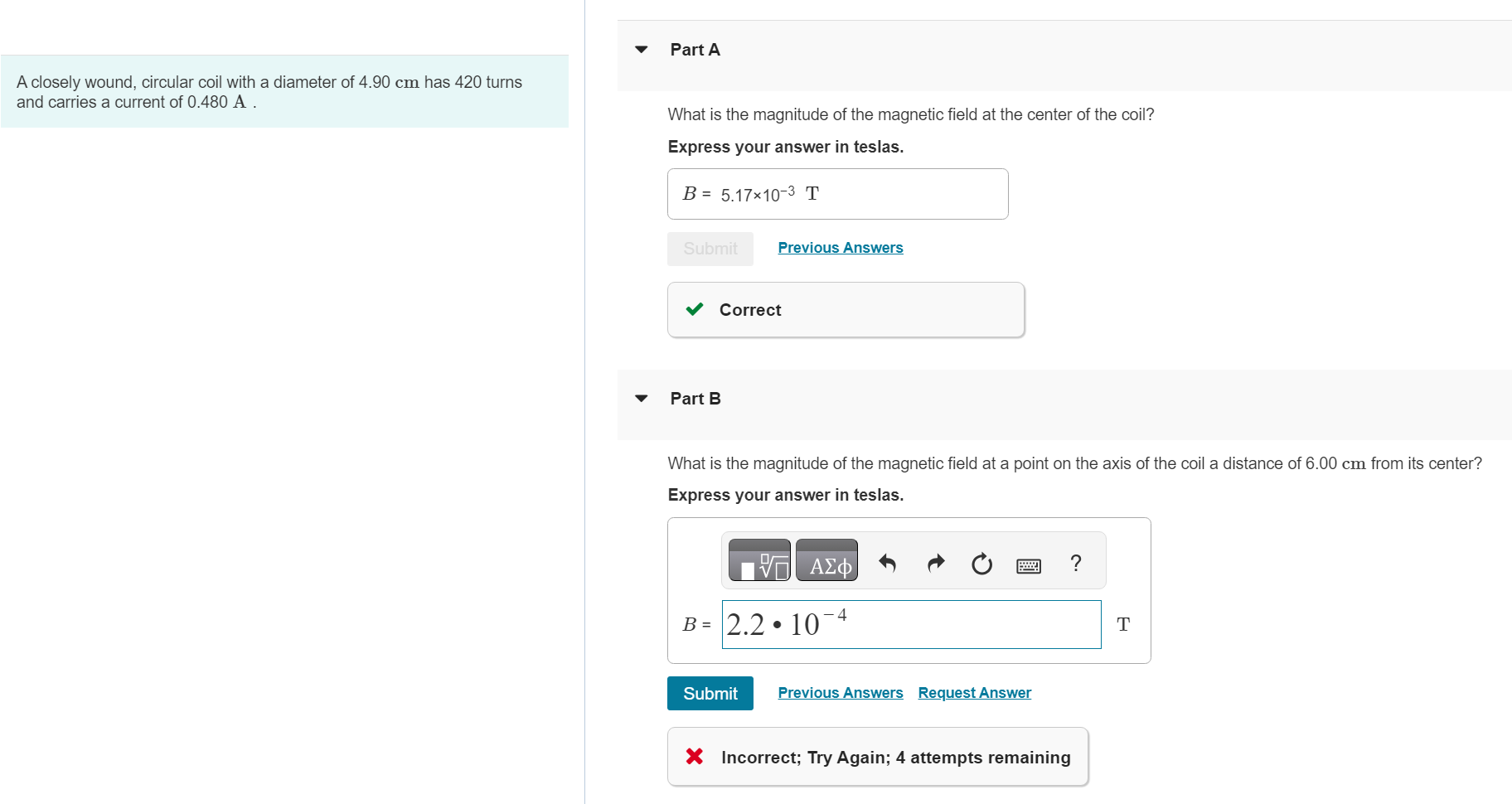 Solved I finished part A, ﻿just need to finish part B. | Chegg.com