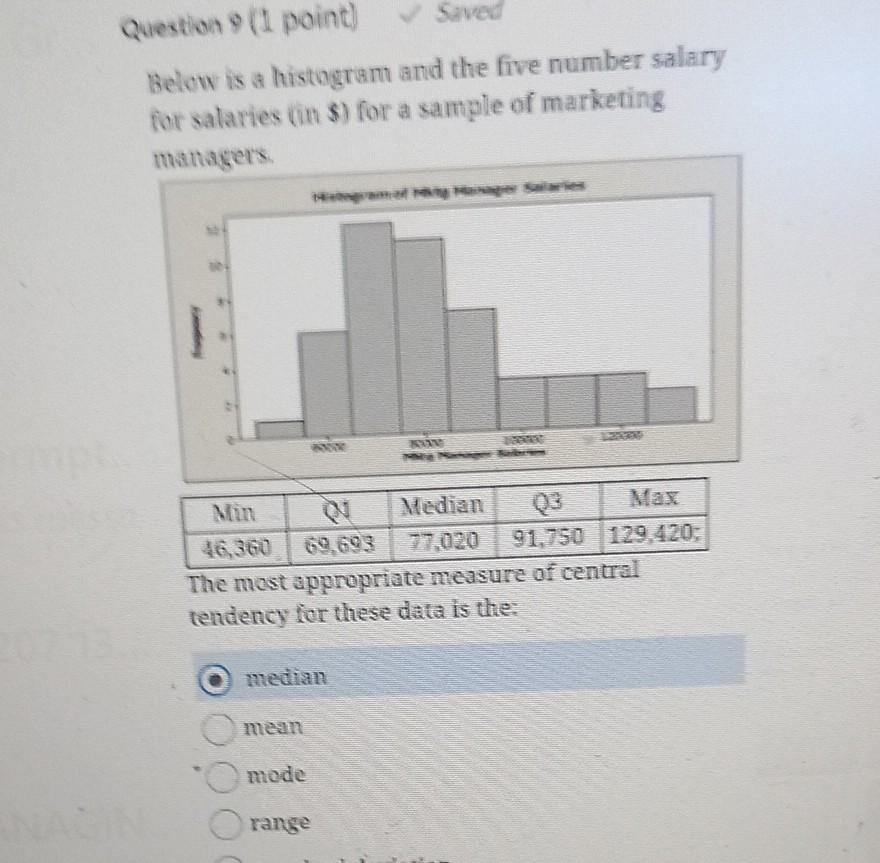 Solved If a distribution for a quantitative variable is | Chegg.com