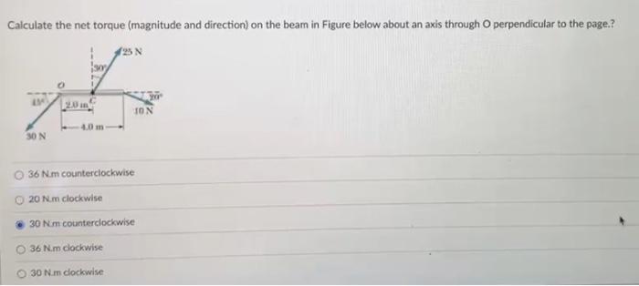 Solved Calculate the net torque (magnitude and direction) on | Chegg.com