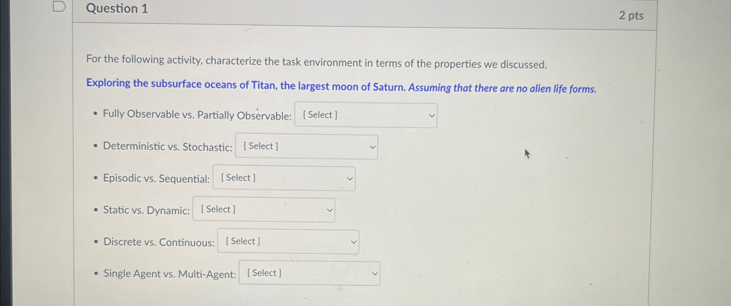 Solved Question 12 ﻿ptsFor the following activity, | Chegg.com