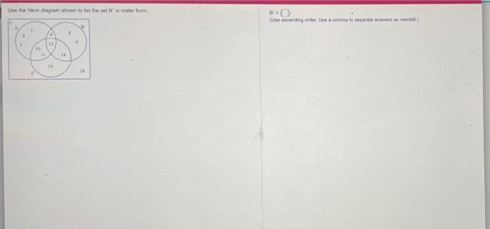 Use the Wrn diagram shown to test the vet in poster | Chegg.com