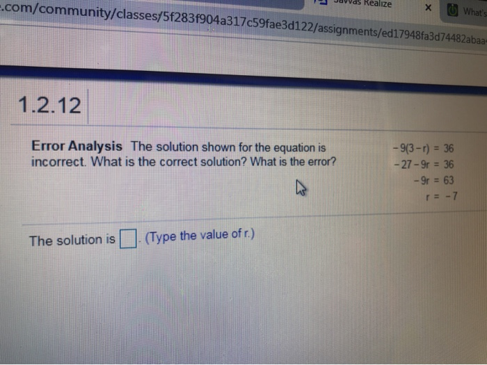 Solved Realize | Chegg.com