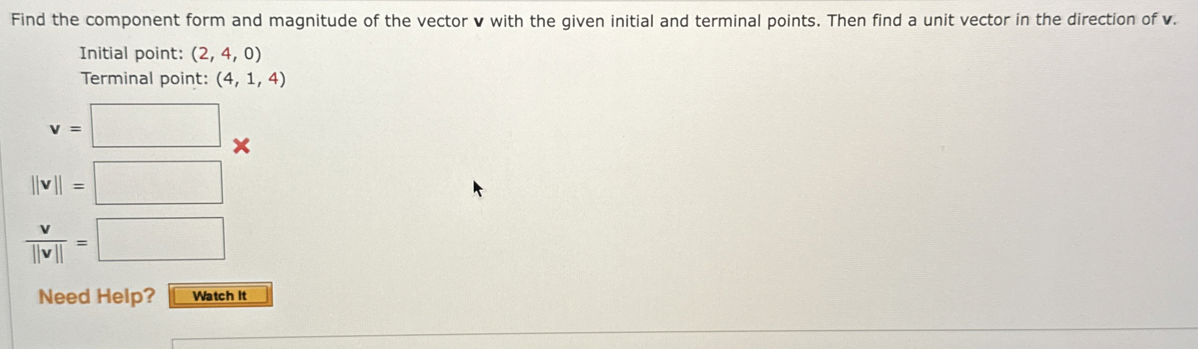 Solved by an EXPERT Find the component form and magnitude of the vector v | Chegg.com
