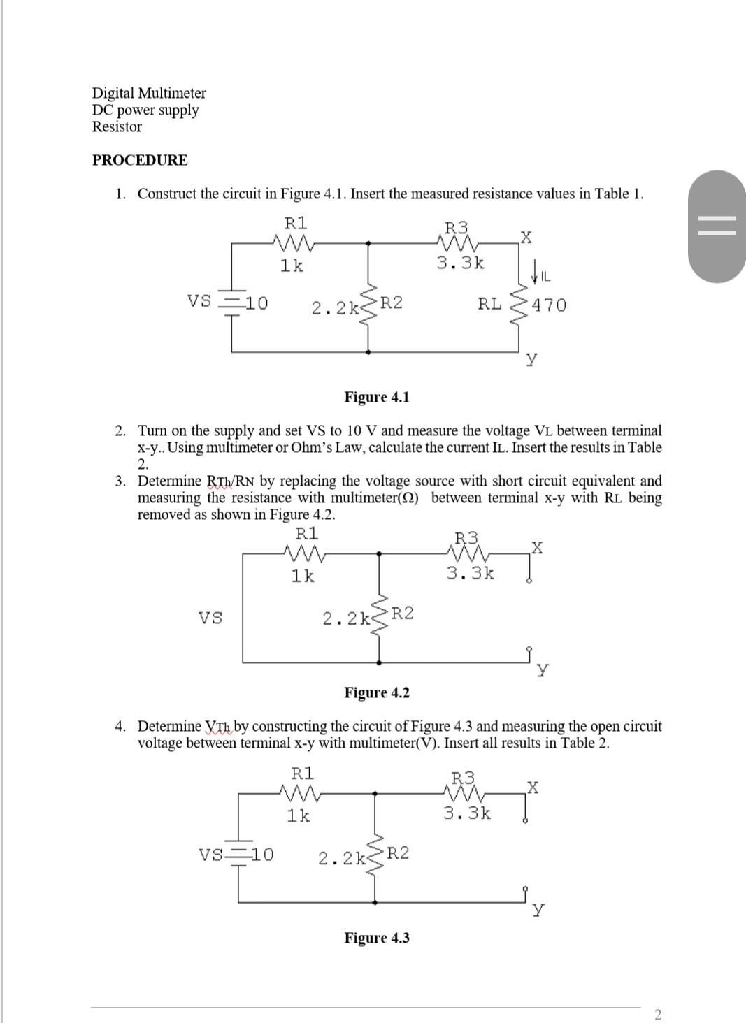 Solved EXPERIMENT 4 THEVENIN'S AND NORTON THEOREM OBJECTIVE | Chegg.com