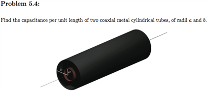 Solved Find the capacitance per unit length of two coaxial | Chegg.com