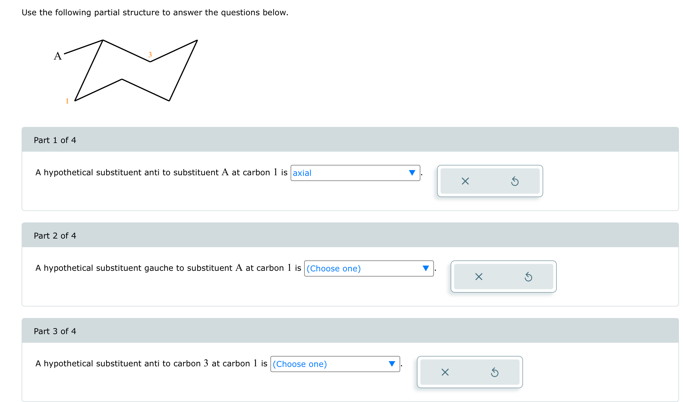 Solved Use the following partial structure to answer the | Chegg.com