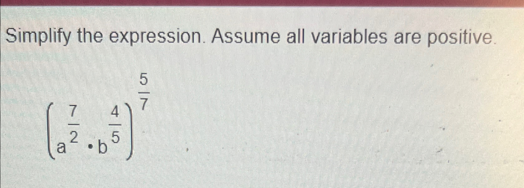 Solved Simplify the expression. Assume all variables are | Chegg.com