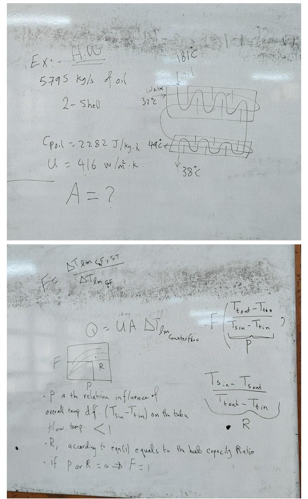 Solved U=416w/m2⋅k A=? ∑1,ΔTlm,GFΔlmcBF,sT Q=UAΔmccunterfi.v | Chegg.com