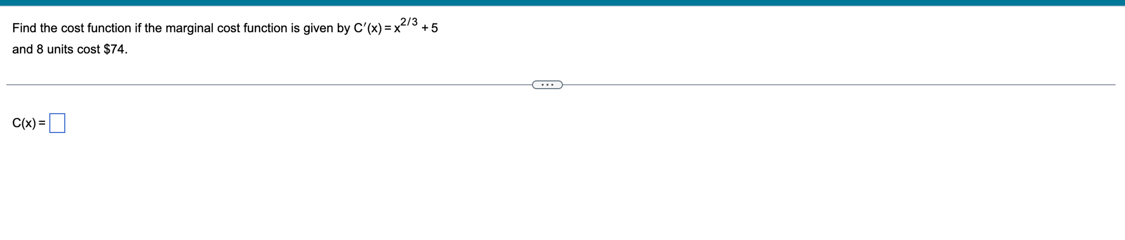 Solved Find the cost function if ﻿the marginal cost function | Chegg.com