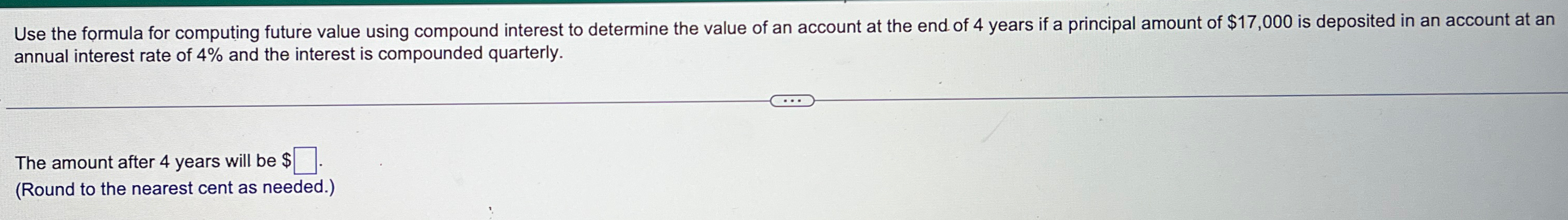 Solved Use the formula for computing future value using | Chegg.com