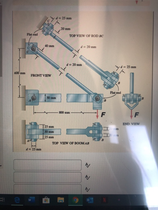 Solved The layout of the boom and support are shown in the | Chegg.com
