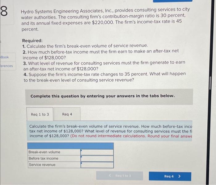 Solved Hydro Systems Engineering Associates, Inc., provides | Chegg.com