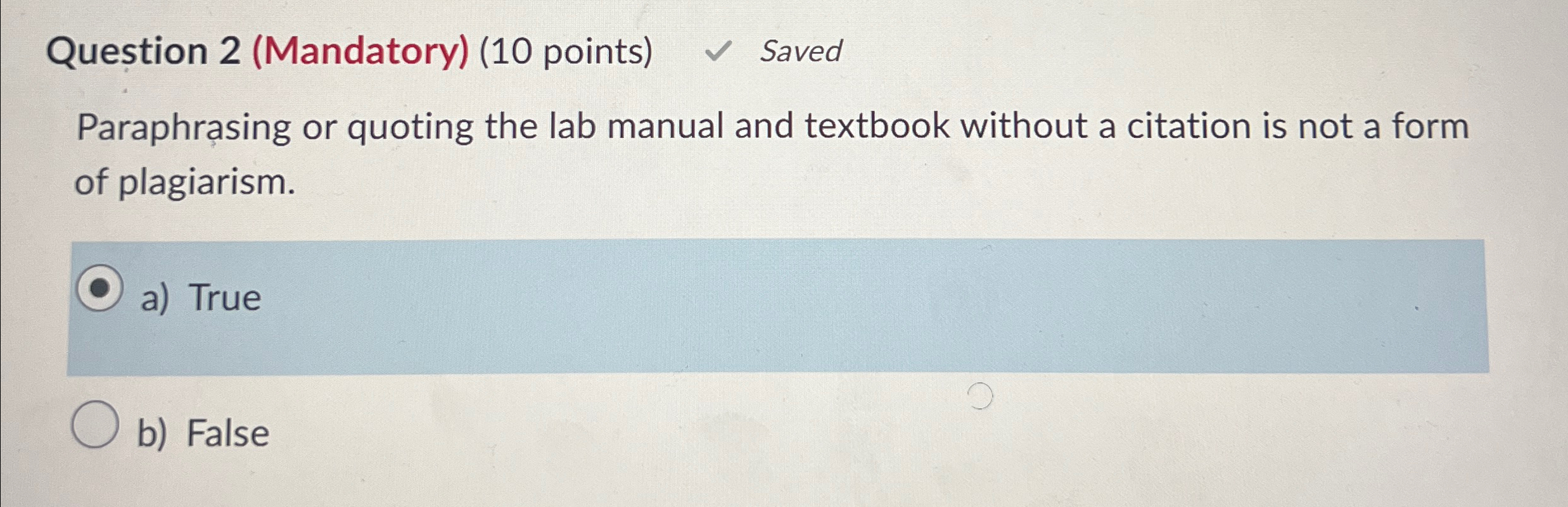 Solved Question 2 (Mandatory) (10 ﻿points) | Chegg.com