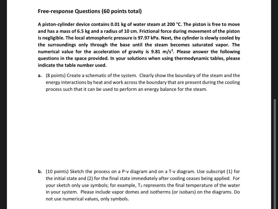Solved Free-response Questions (60 ﻿points total)A | Chegg.com