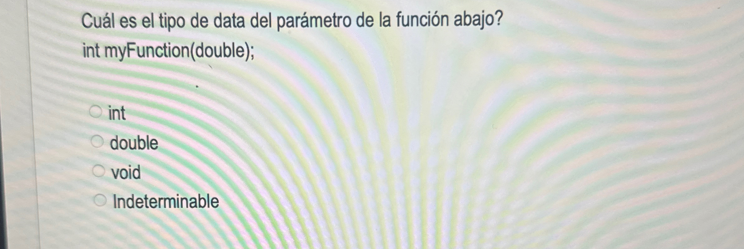 Solved Cuál es el tipo de data del parámetro de la función | Chegg.com