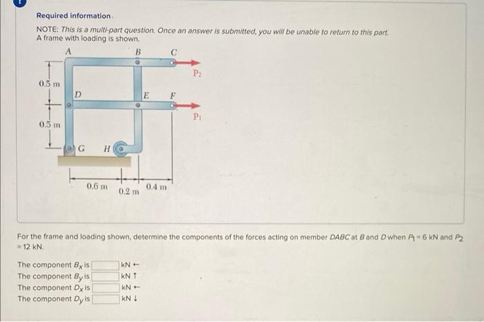 Solved Required information. NOTE: This is a multh-part | Chegg.com