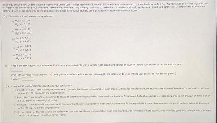 Solved In a study entitled how Undergraduate Srudents Use | Chegg.com