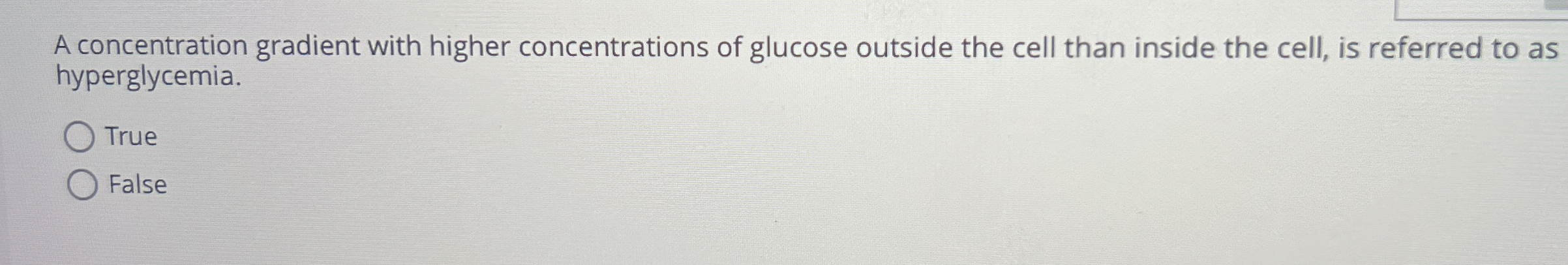 Solved A concentration gradient with higher concentrations | Chegg.com