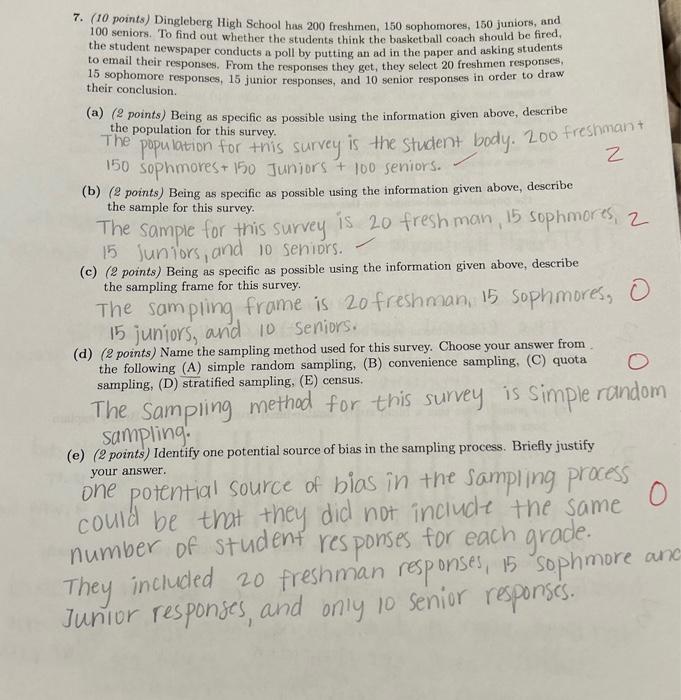 (b) (2 points) Being as specific as possible using | Chegg.com