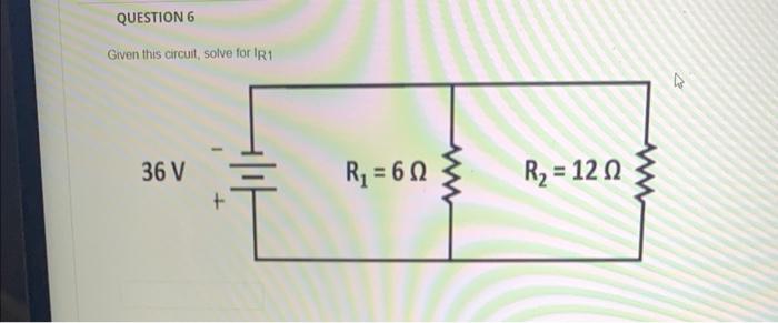 Solved Given this circuit, solve for IR1 | Chegg.com