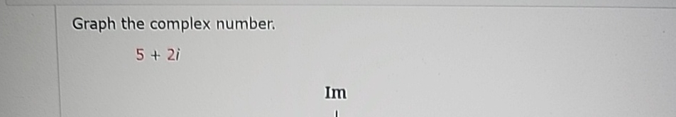 Solved Graph the complex number.5+2ifind modulus r | Chegg.com