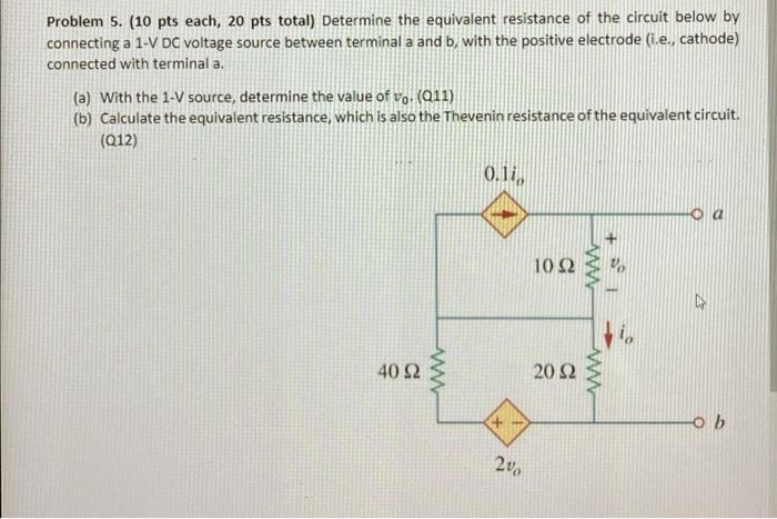 Solved Problem 5. (10 pts each, 20 pts total) Determine the | Chegg.com