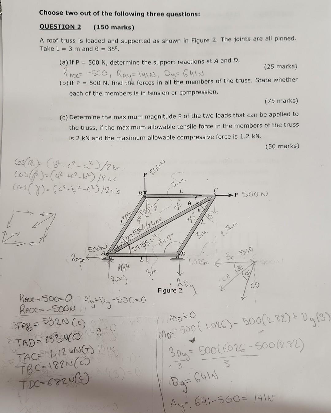 Solved Practise exam. The answers are in the bottom right | Chegg.com