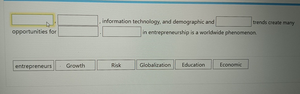 Solved ,information technology, and demographic and trends | Chegg.com
