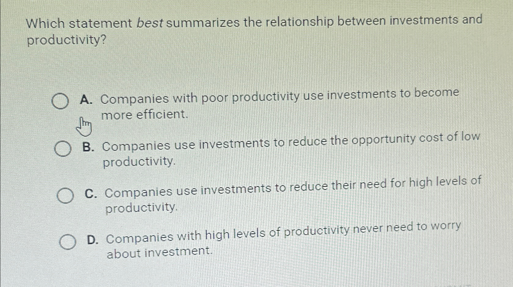 Solved Which statement best summarizes the relationship | Chegg.com