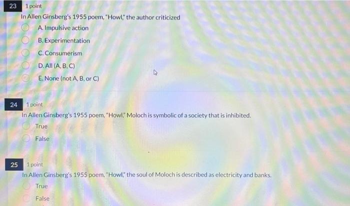 In Allen Ginsberg's 1955 poem, "Howl," the author | Chegg.com