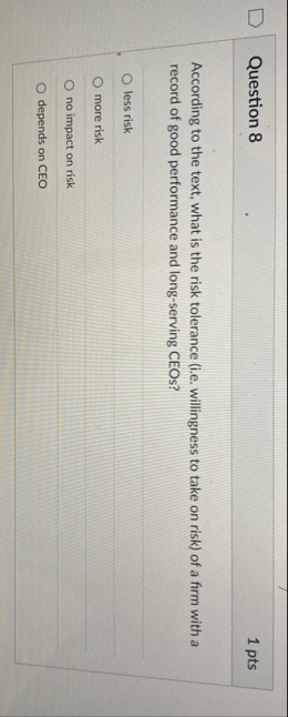 Solved Question 81 ﻿ptsAccording to the text, what is the | Chegg.com