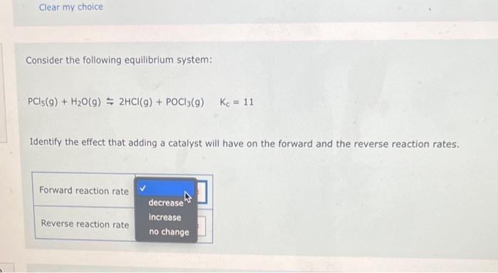 Solved Consider the following equilibrium system: PCl5( | Chegg.com