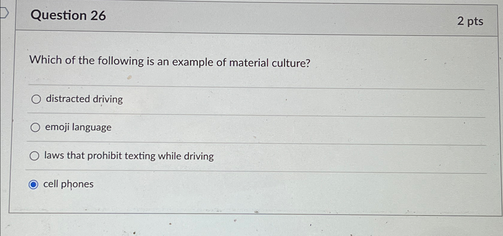Solved Question 262 ﻿ptsWhich of the following is an example | Chegg.com