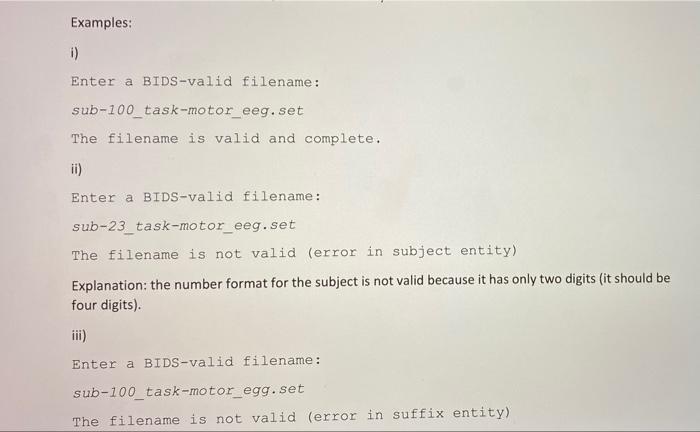 Solved Problem definition: The Brain Imaging Data Structure | Chegg.com