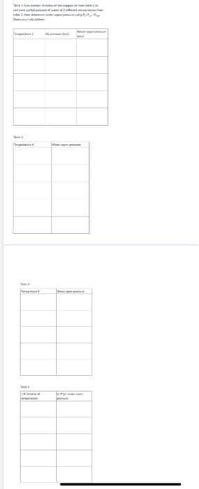 Solved Please help me complete the remaining tables(4-6) | Chegg.com