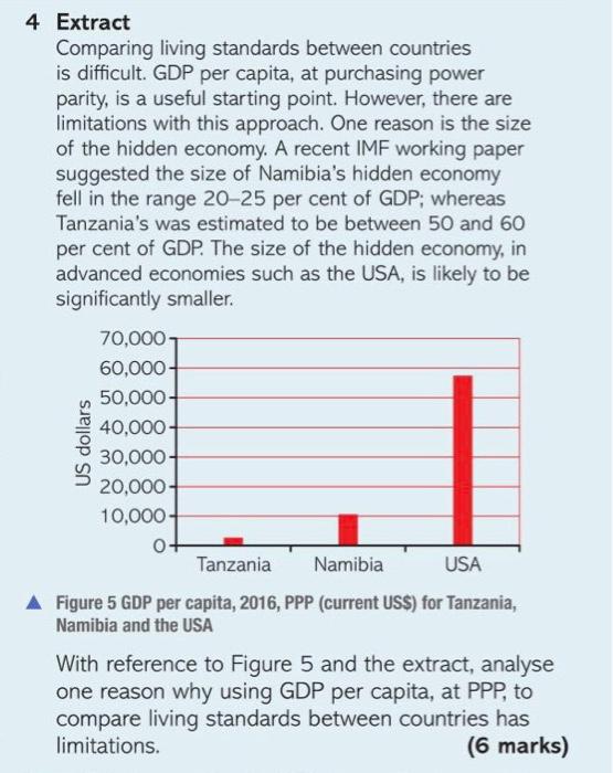 Solved 4 Extract Comparing living standards between | Chegg.com