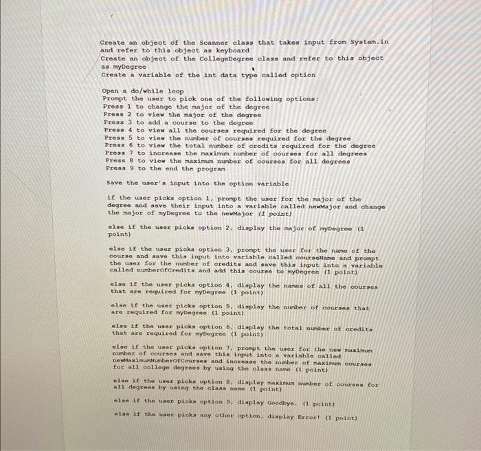 Solved Develop a class with only a main method in it: (10 | Chegg.com