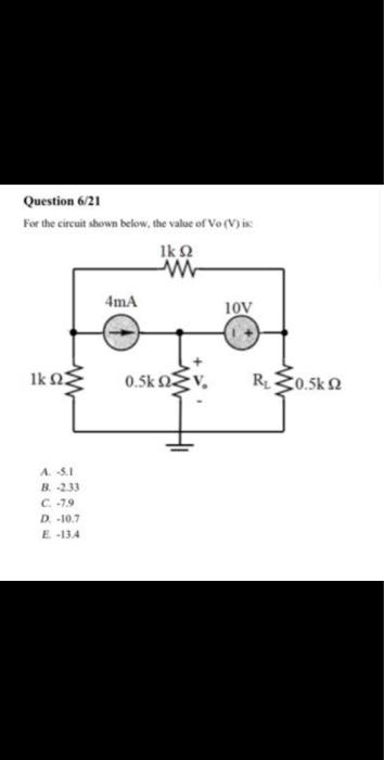 Solved The power in (W) of the 10 V voltage source isFor the | Chegg.com