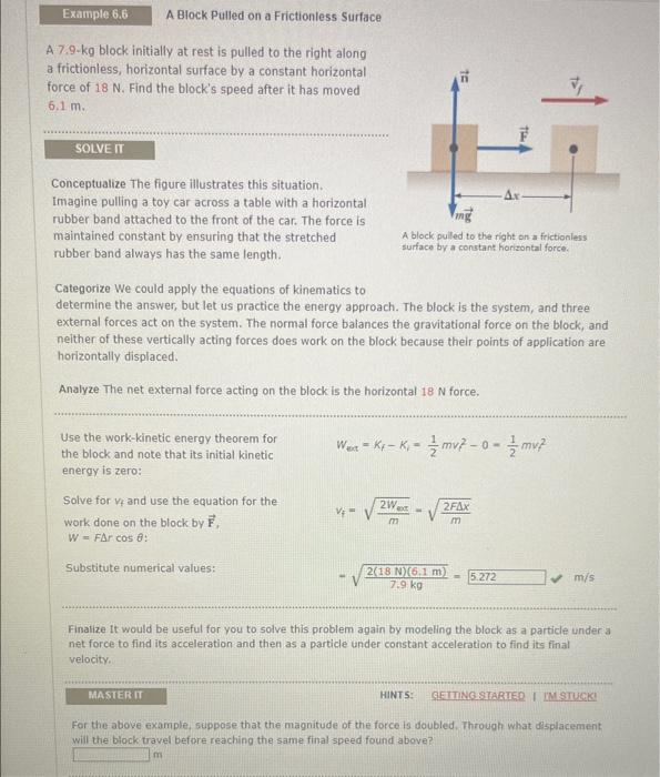 Solved A Block Pulled on a Frictionless Surface A 7.9-kg | Chegg.com
