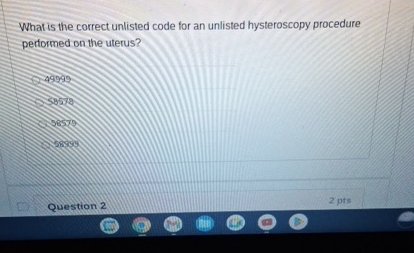 What is the correct unlisted code for an unlisted | Chegg.com