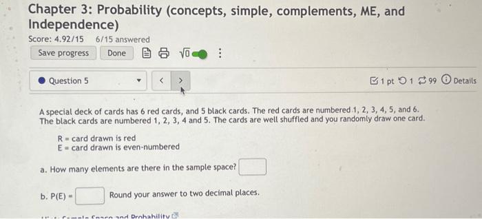 Solved Chapter 3: Probability (concepts, simple, | Chegg.com