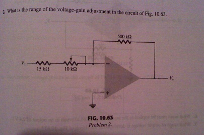 Solved What is the output voltage-gain adjustment in the | Chegg.com