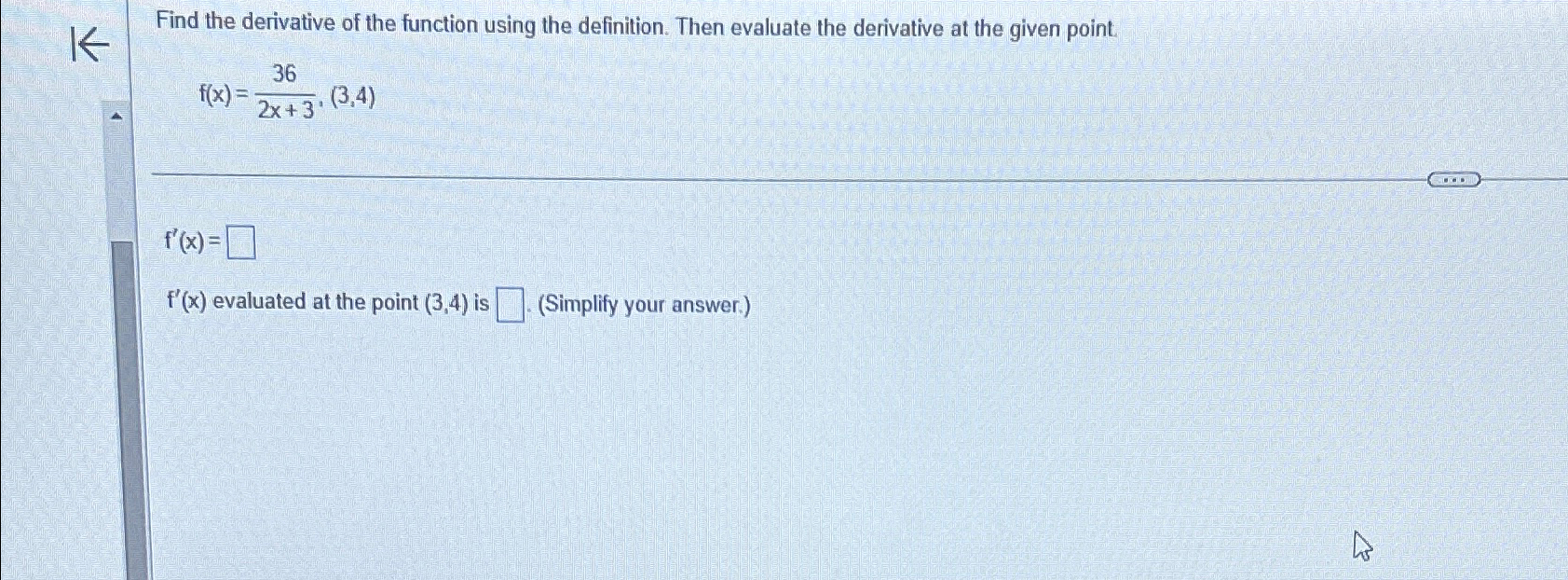 Solved Find the derivative of the function using the | Chegg.com