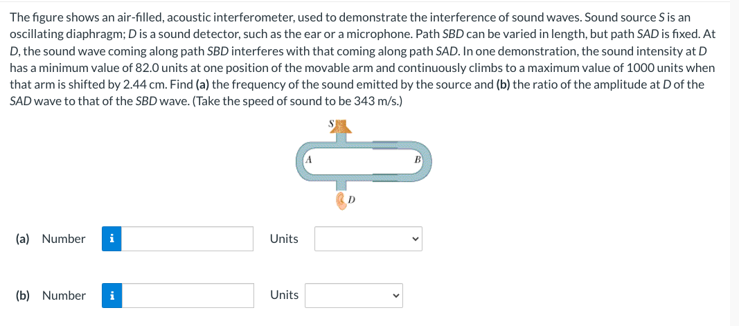 Solved The figure shows an air-filled, acoustic | Chegg.com