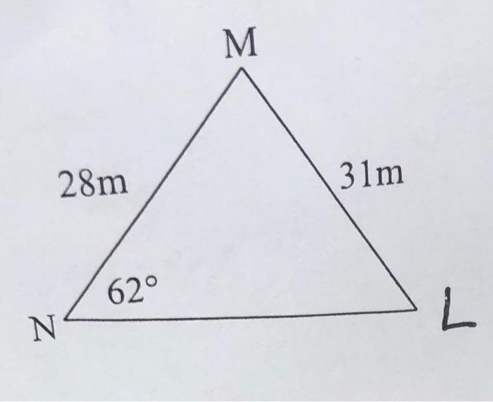 Solved find the missing angles and sides | Chegg.com