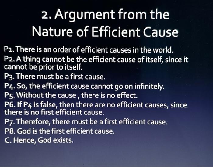 Thomas Aquinas cosomologic proof:1. Name one flaw | Chegg.com