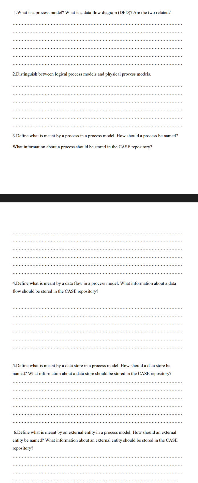 Solved 1.What is a process model? What is a data flow | Chegg.com