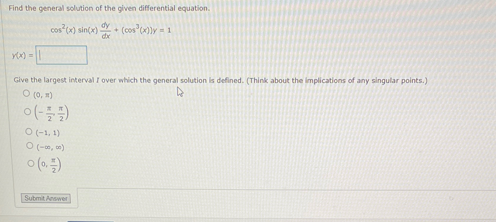 Solved Find the general solution of the given differential | Chegg.com